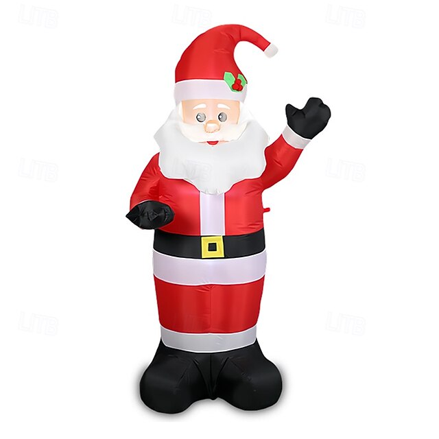 Waving Santa Claus LED illuminated inflatable air model indoor and ...