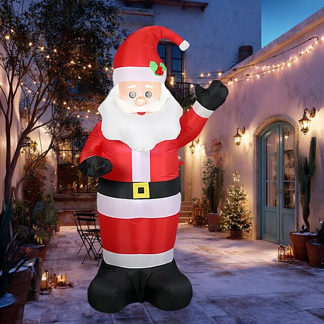 Waving Santa Claus LED illuminated inflatable air model indoor and ...