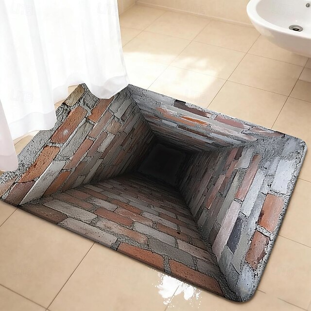 3D Optical Illusion Doormat Visual Trap Floor Mat Non Slip for Doorway ...