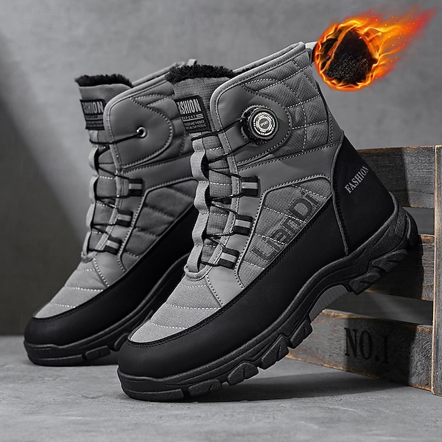 Men's White Snow Boots – Comfortable and Stylish, Great for Winter ...