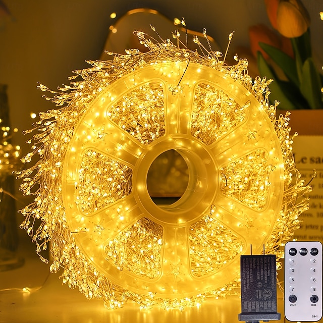 Firecracker Copper Wire Light String Fairy String Lights8 Function ...