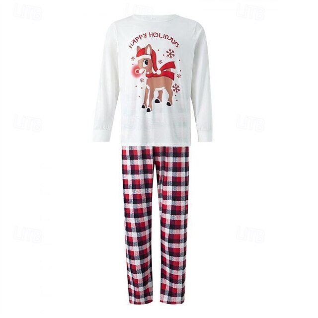 Familie-look Kerstmis Kerst Familie Pyjama Pyjama Familie sets Grafisch ...