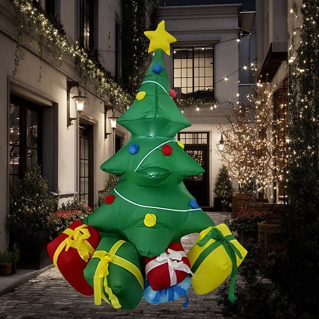 Christmas tree gift box LED with light emitting inflatable air model ...