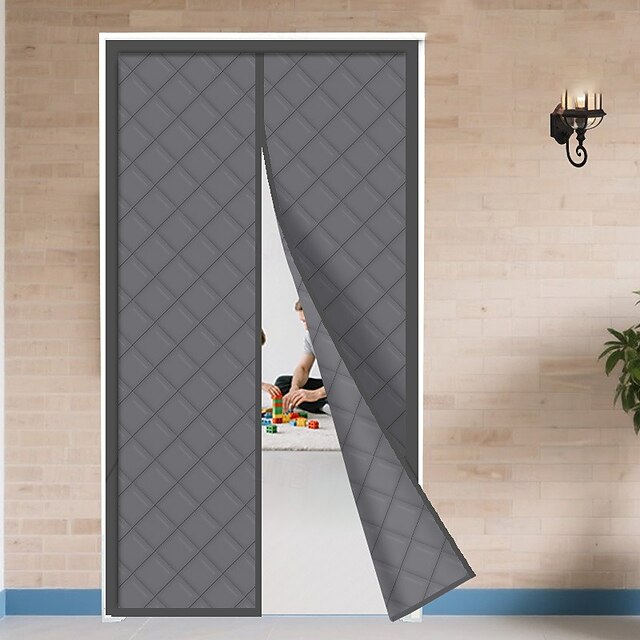 Magnetic Fly Screen Door, Thick Insulated Winter Door Curtain, Magnetic ...