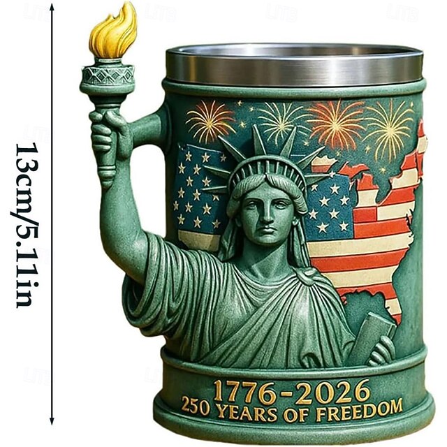 American Statue of Liberty Torch Mug USA 250th Anniversary ...