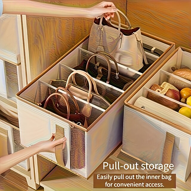 1/2/3 Bag Storage Boxes Space Saving Bag Cabinets (Casual Style ...