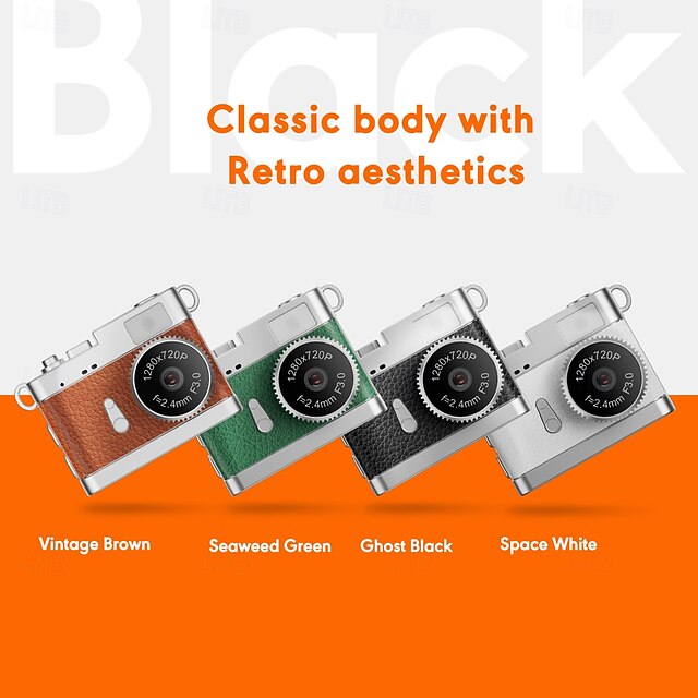 Compact Digital Camera with 0.96 IPS Screen Keychain & Necklace Strap ...