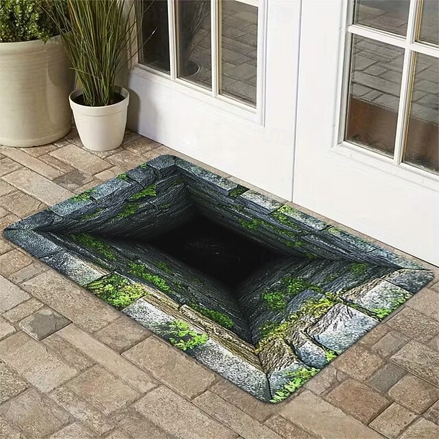 3D Optical Illusion Doormat Visual Trap Floor Mat Non Slip for Doorway ...