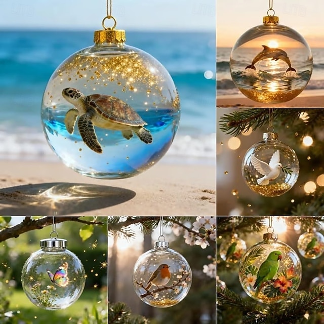 Wildlife Wonders Collection Birds Acrylic Crystal ball Ornament ...