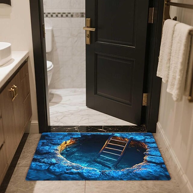 3D Optical Illusion Rug Visual Trap Floor Mat Non Slip Vortex Hole ...