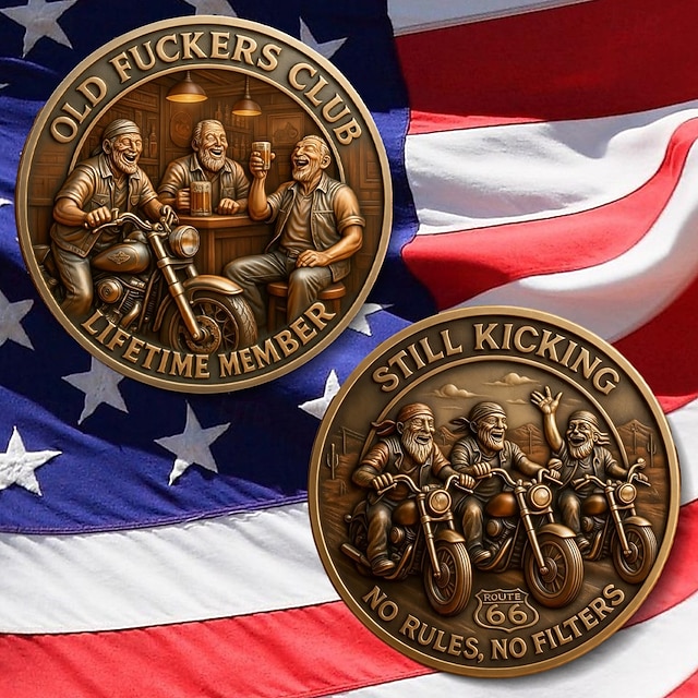 Old F*ckers Club – Lifetime Member Coin – Funny Collectible Coin, Gag ...