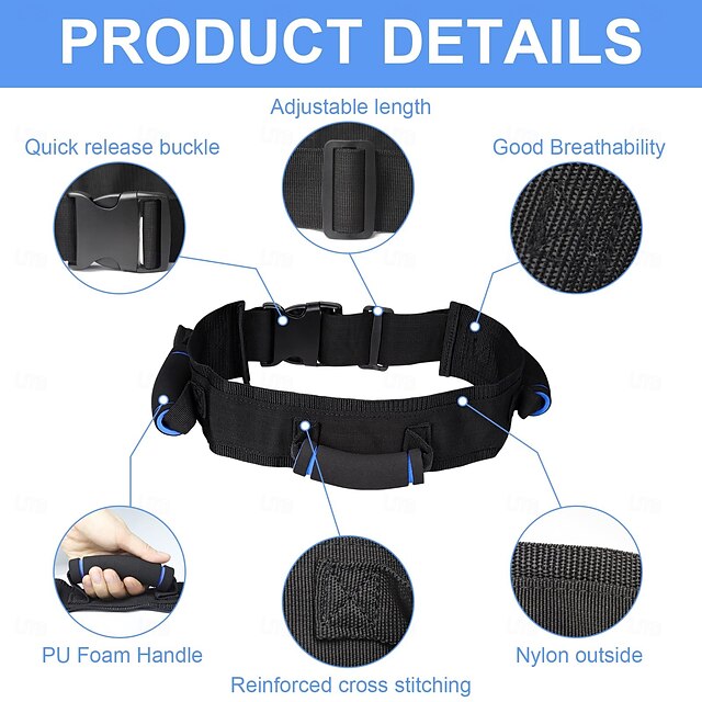 Gait Belt, Gait Belts for Seniors, Gait Belt with Handles, Gate Belts ...
