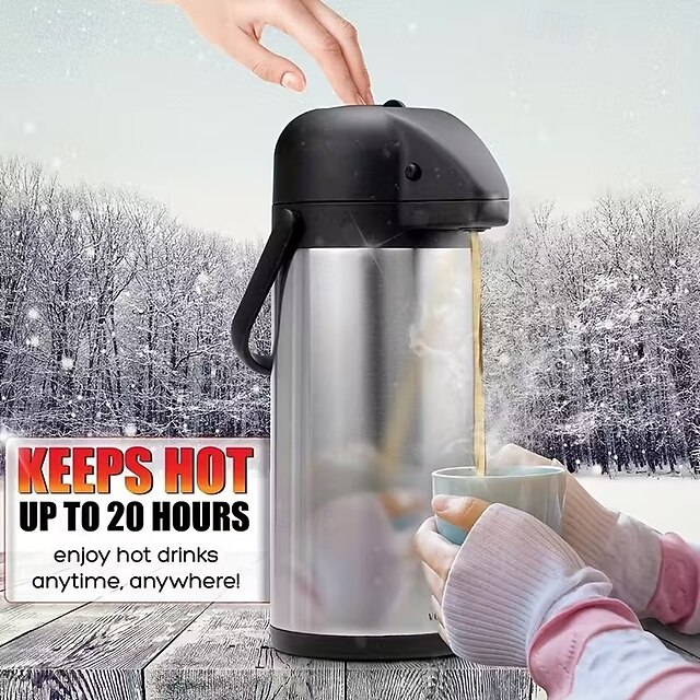 Airpot Hot & Cold Drink Dispenser Coffee Dispenser Stainless Steel ...