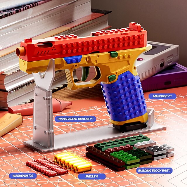 Automatic Ejection Building Blocks Gun - with Bullet Casings, STEM ...