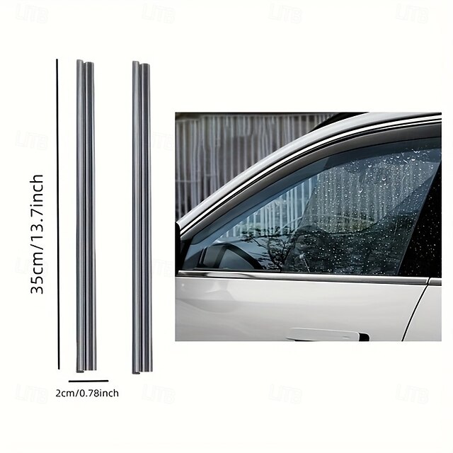 4 Car Side Window Wipers - Left Side Snow and Dirt Removal Clear Driver ...