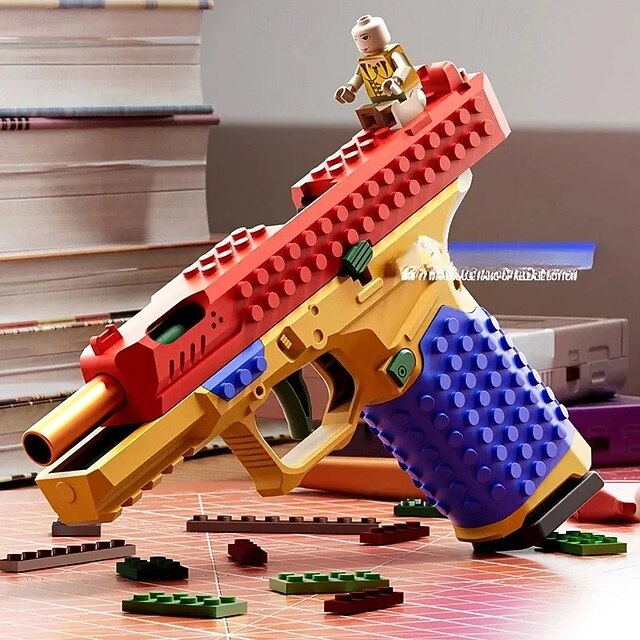 Automatic Ejection Building Blocks Gun - with Bullet Casings, STEM ...