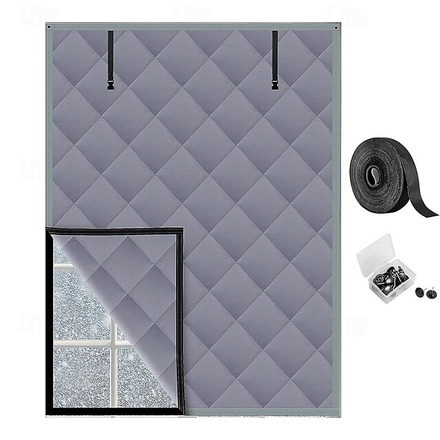 Winter Insulated Window Cover, Oxford Fabric Thermal Protection Frost ...