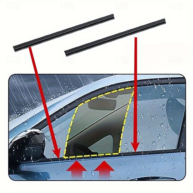 4 Car Side Window Wipers - Left Side Snow and Dirt Removal Clear Driver ...