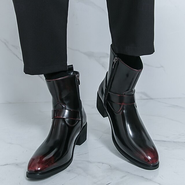 Men's Boots Retro Comfort Shoes Walking Vintage Casual Daily Party ...