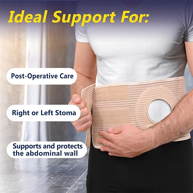 Abdominal Colostomy Ostomy Hernia Supplies Stealth Support Belt Bag for ...