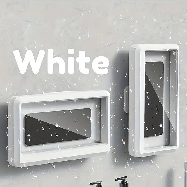 360-Degree Rotating Waterproof ABS Shower Phone Holder Fog-Free ...