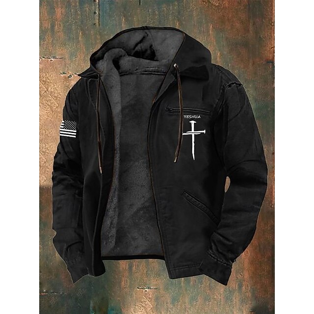 Homme Sweat à capuche zippé intégral Veste en Polaire Sweat à capuche ...