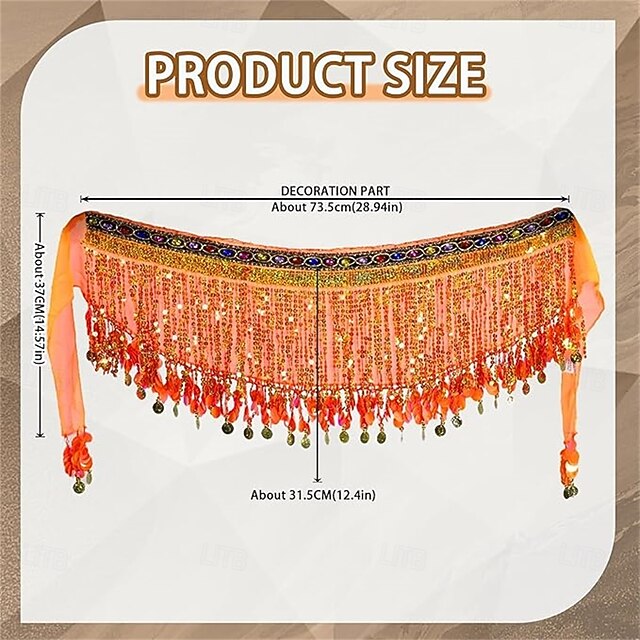 Rio Carnival Samba Dancewear Women's Belly Dance Hip Scarf Performance ...