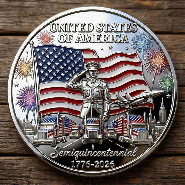 United States 250th Anniversary Commemorative Coin, Semiquincentennial ...