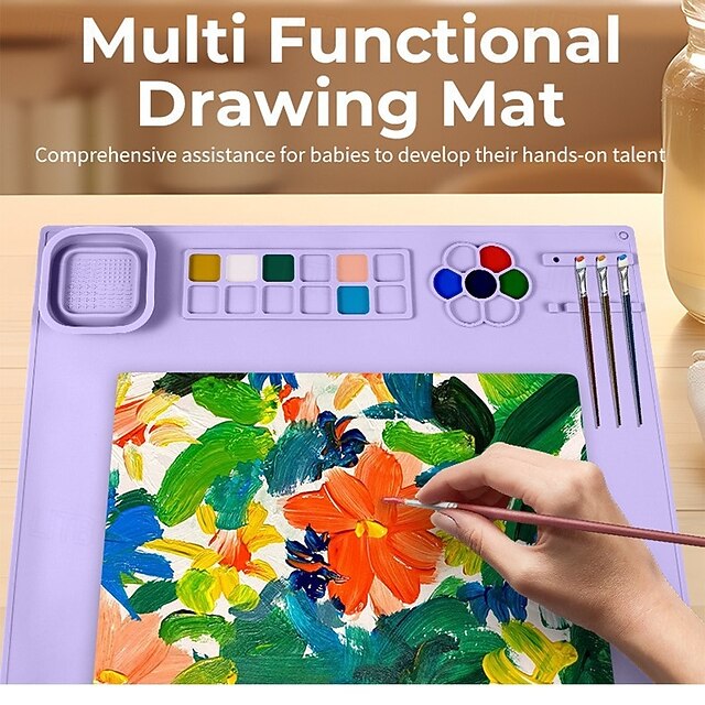 Silicone Craft Mat for Kids Silicone Sheet Resin Waterproof Table ...