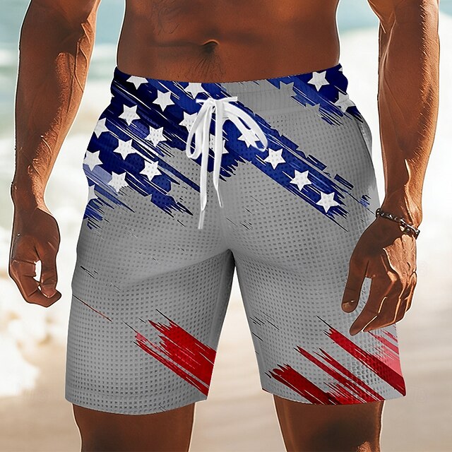 Men's American US Flag Patriotic America's 250th Anniversary Waffle ...