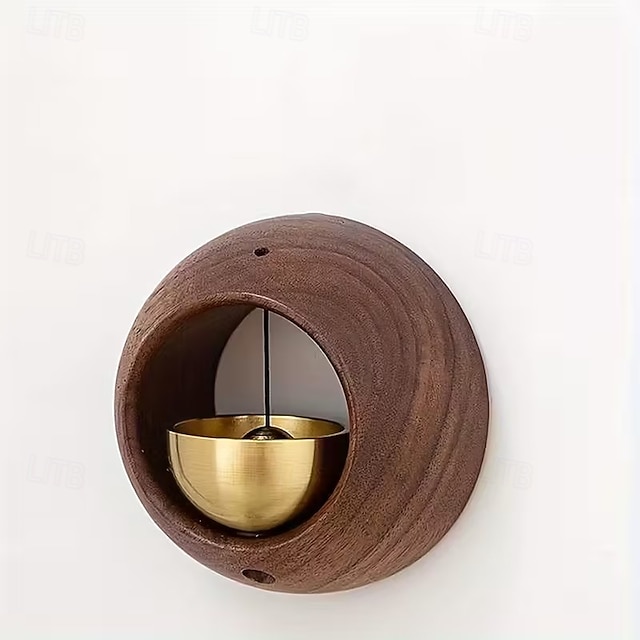 Suction Door Type Solid Wood Wind Chime Bell for Door Opening Magnetic ...