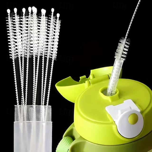 5/10PCS Straw Cleaning Brush Stainless Steel Tube Cleaning Brush Long ...