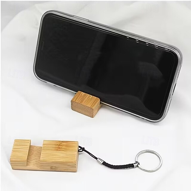 Creative Mini Phone Stand Desktop Phone Holder Portable Keychain Phone ...
