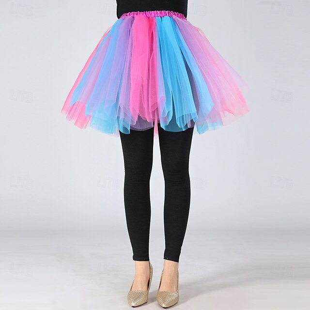 Fancy Costume Tutu Tulle Skirt Retro Vintage 1980s White and Red ...