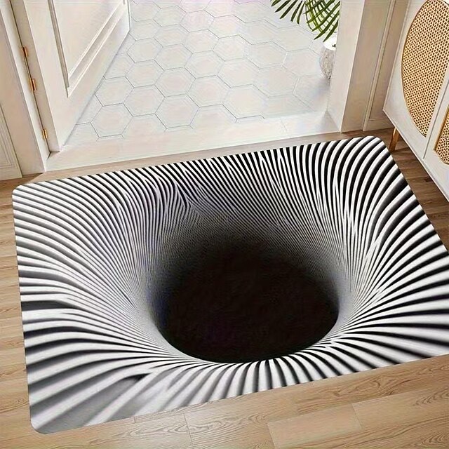 3D Optical Illusion Doormat Visual Trap Floor Mat Non Slip for Doorway ...