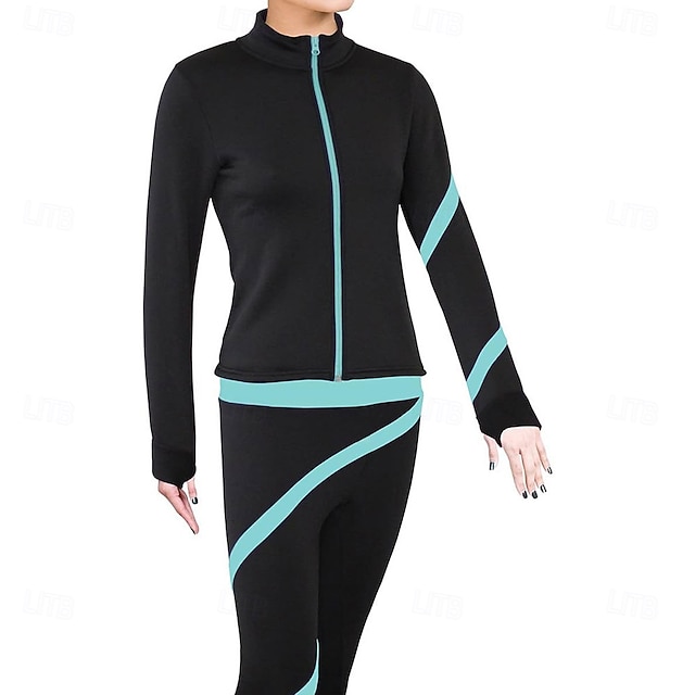 Figure Skating Fleece Jacket Women's Girls' Ice Skating Jacket Top ...