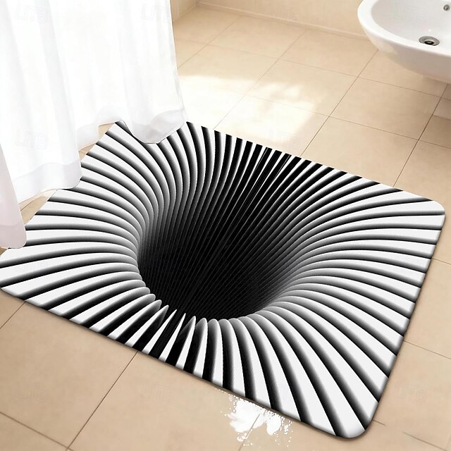 Doormat 3D Optical Illusion, 2D Flat Print, Non-Slip Entrance Mat ...