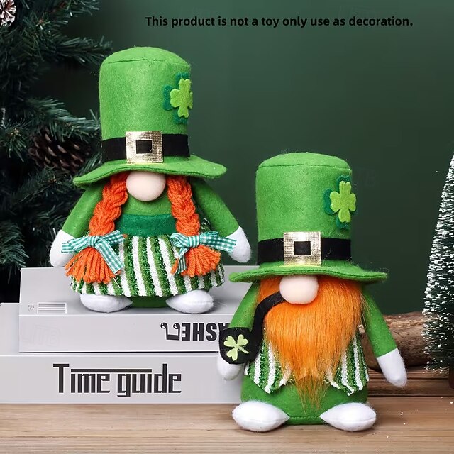 St. Patrick's Day Plush Leprechaun Handcrafted Lucky Irish Leprechaun ...