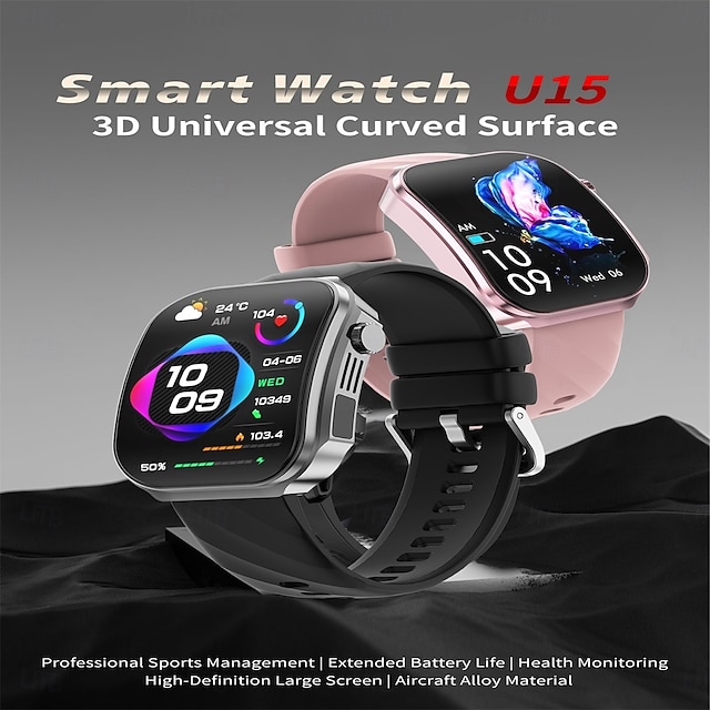 U15 Smartwatch Bluetooth Call Voice Assistant Heart Rate Sleep ...