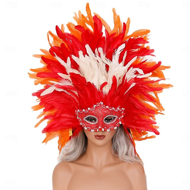 Carnival 2026 Rio Carnival Samba Accessories Carnival Feather Mask ...