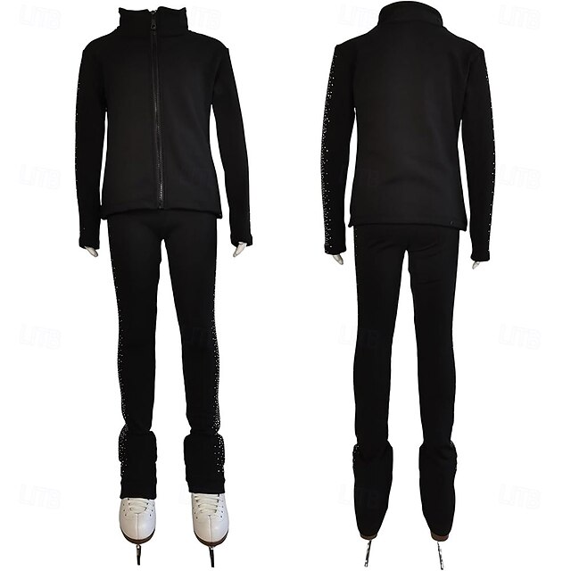 Figure Skating Jacket with Pants Women's Girls' Ice Skating Outfits ...