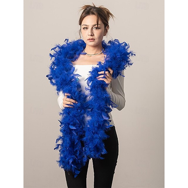 Women's Mardi Gras Feather Boa in Multiple Colors, Soft and Lightweight ...