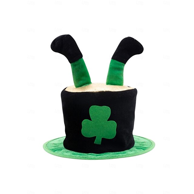 Men's St. Patrick's Day Novelty Leprechaun Legs Hat – Soft Plush ...