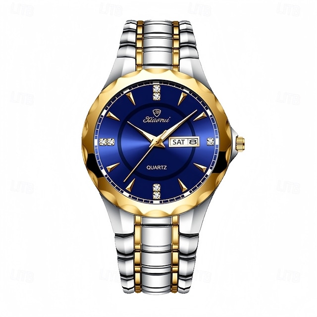 2026 New Men's Luxury Sports Quartz Watch - Stainless Steel Case Dual ...