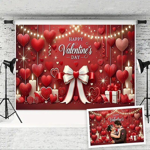 Valentine's Day Tapestry Banners Blanket Rose Love Heart Cute Romantic ...