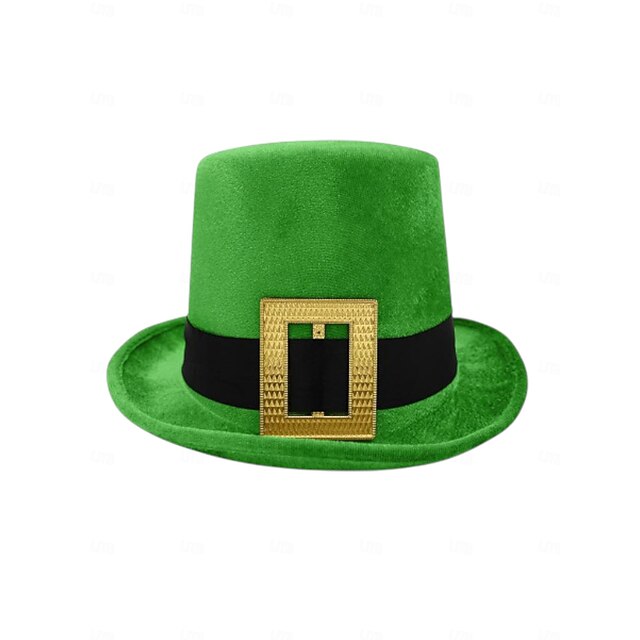 Men's Green Leprechaun Hat with Gold Buckle – Perfect for St. Patrick's ...