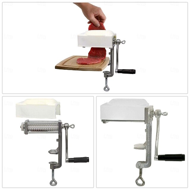 Commercial Manual Meat Tenderizer Machine, Heavy Duty Meat Cuber, Quick ...