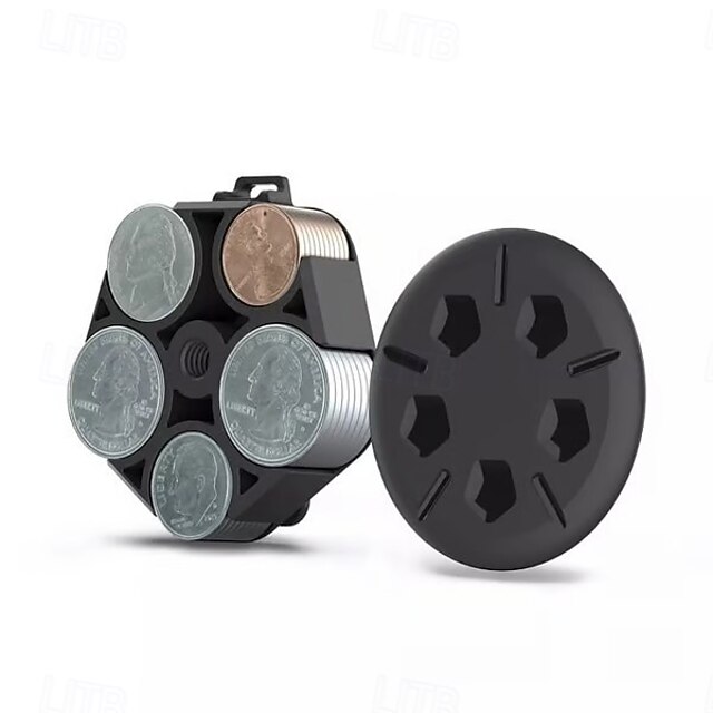 Portable Coin Storage Box, Compact Organizer for Coins, Durable Travel ...