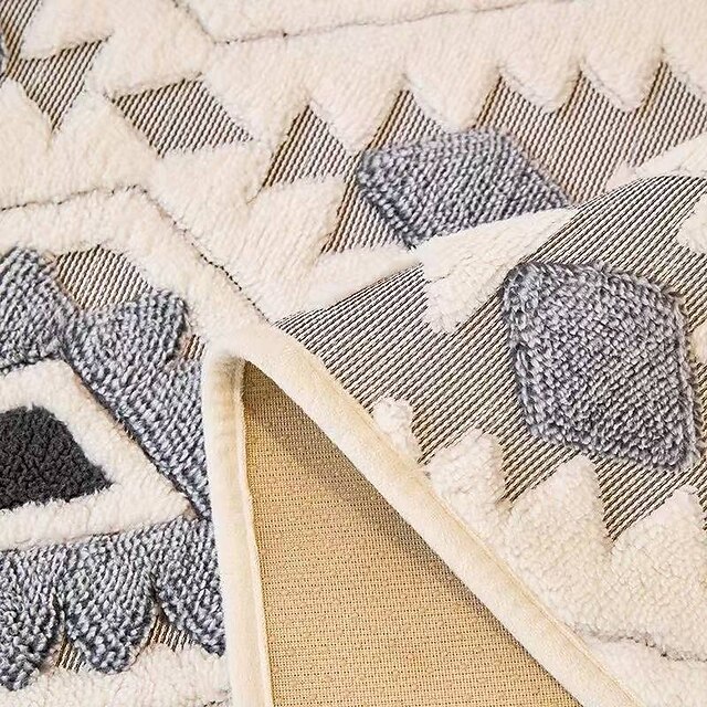 Bohemian Jacquard Thicken Warm Tuffed Fleece Sofa Seat Cushion Cover ...