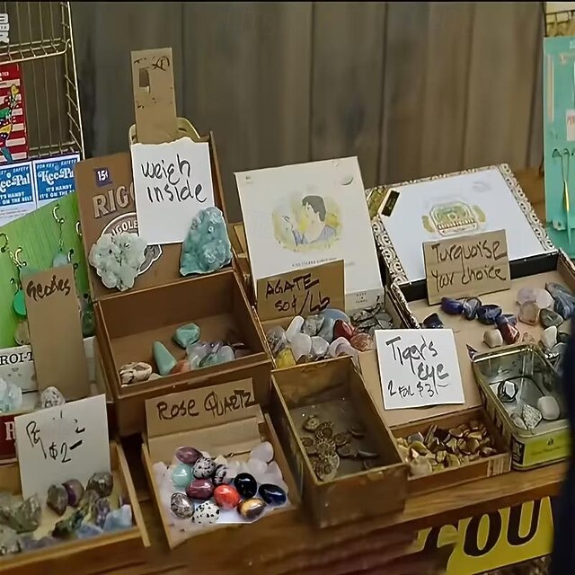 10 Pack Easter Egg Crystal Stones, Polished Random Color Gemstones for ...